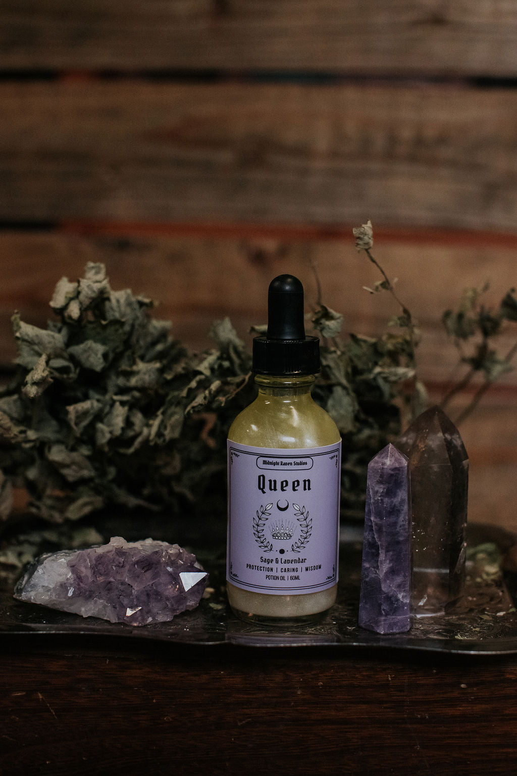 Queen Potion Oil - Lavender and Sage – Midnight Raven Studios